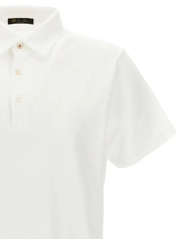 Loro Piana Buttoned Polo Shirt - White
