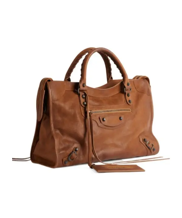 Balenciaga Le City Medium Tote Bag - Caramel