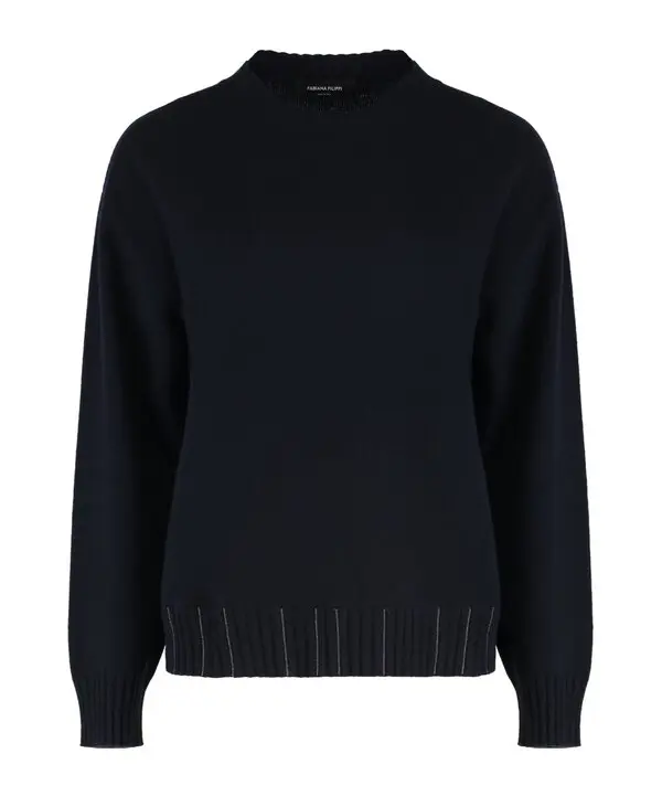 Fabiana Filippi Ribbed-knit Crew-neck Sweater