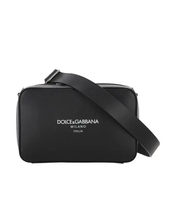 Dolce & Gabbana Dolce Gabbana Logo Printed Zipped Messenger Bag