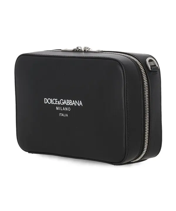 Dolce & Gabbana Dolce Gabbana Logo Printed Zipped Messenger Bag