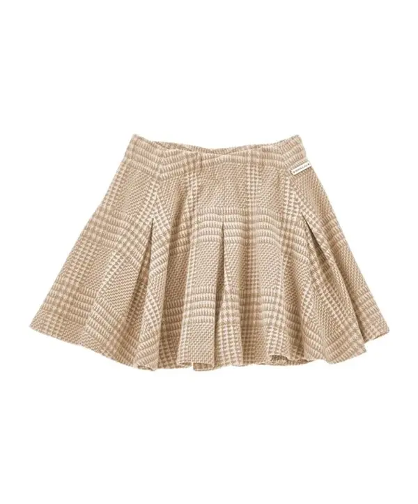Monnalisa Check-pattern Flared Skirt