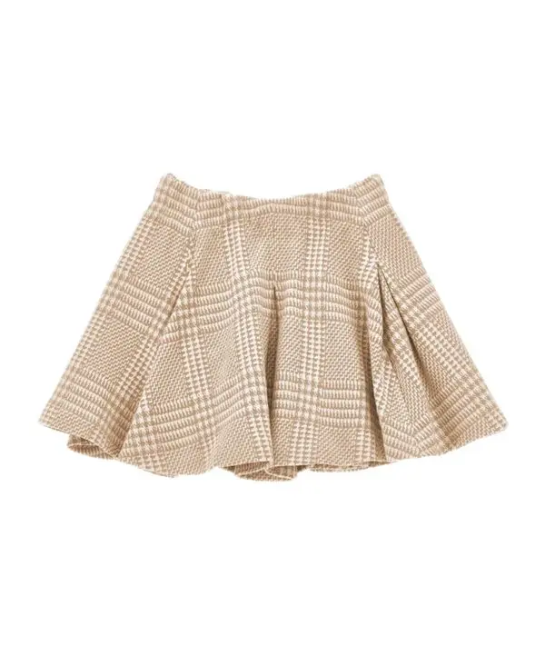 Monnalisa Check-pattern Flared Skirt