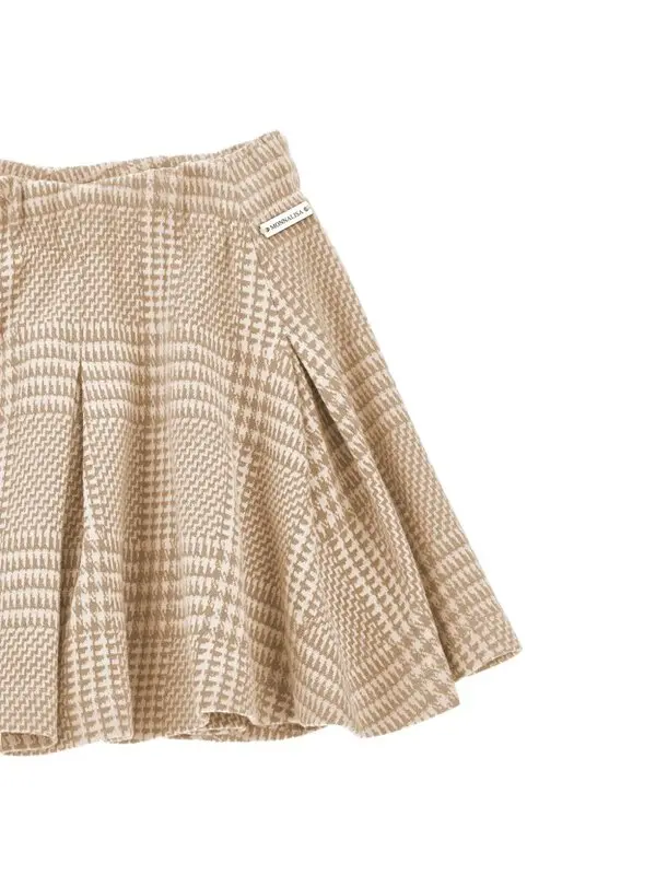 Monnalisa Check-pattern Flared Skirt