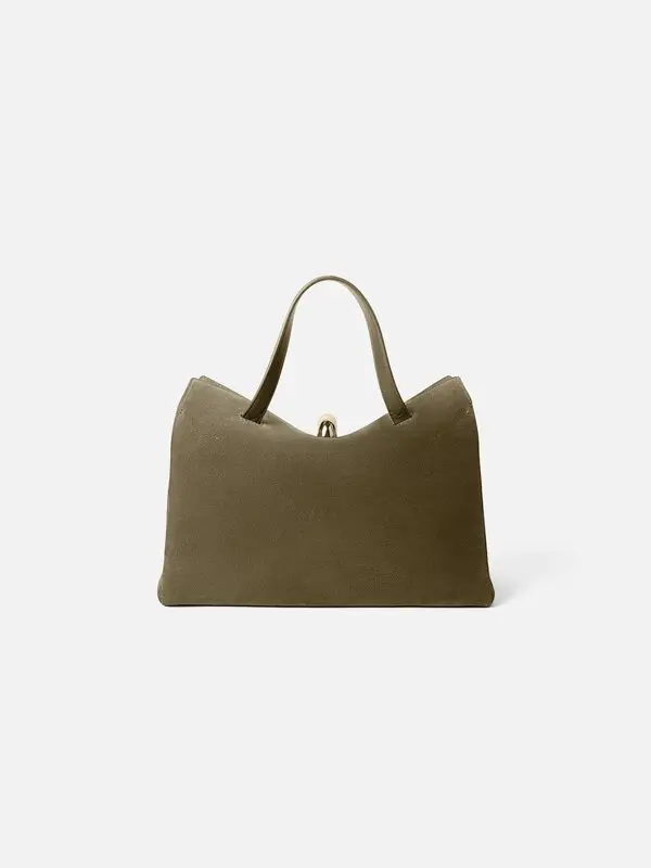 Jacquemus Valérie Magnetic Closure Tote Bag - Khaki