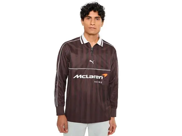 PUMA Mclaren Racing Long Sleeve Jersey - Brown