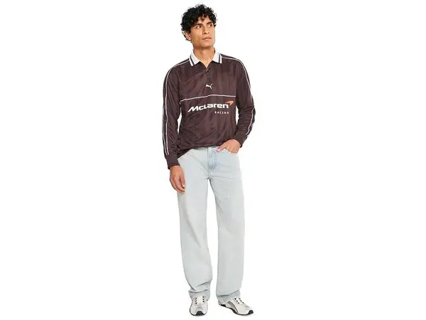 PUMA X Mclaren Racing Long Sleeve Quarter Zip Jersey - Brown