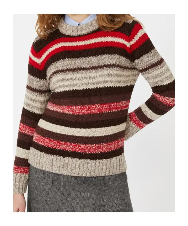 Max Mara Ribbed Wool Knit Jumper