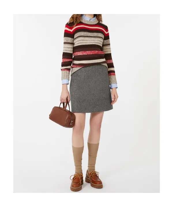 Max Mara Ribbed Wool Knit Jumper