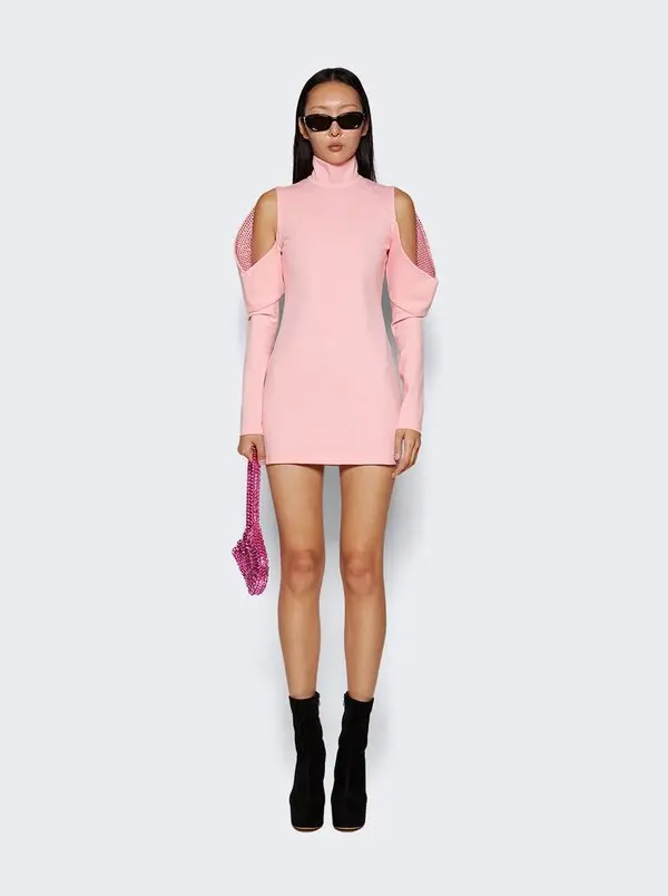 AREA Crystal-embellished Minidress