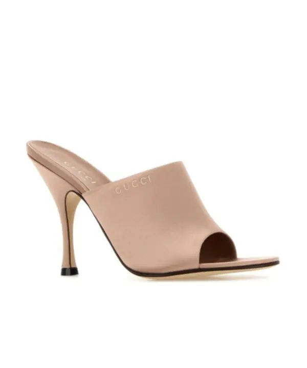Gucci High Heel Slide Sandals - Pink