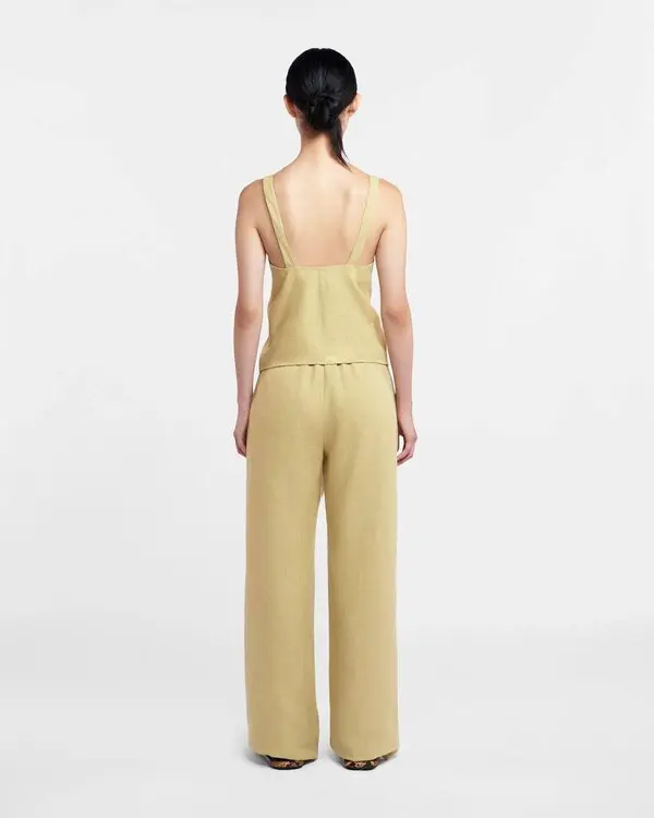 Nanushka Linen Drawstring Top
