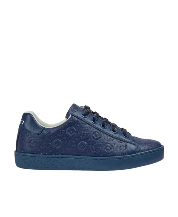 Gucci Gg Supreme Canvas Sneakers - Blue