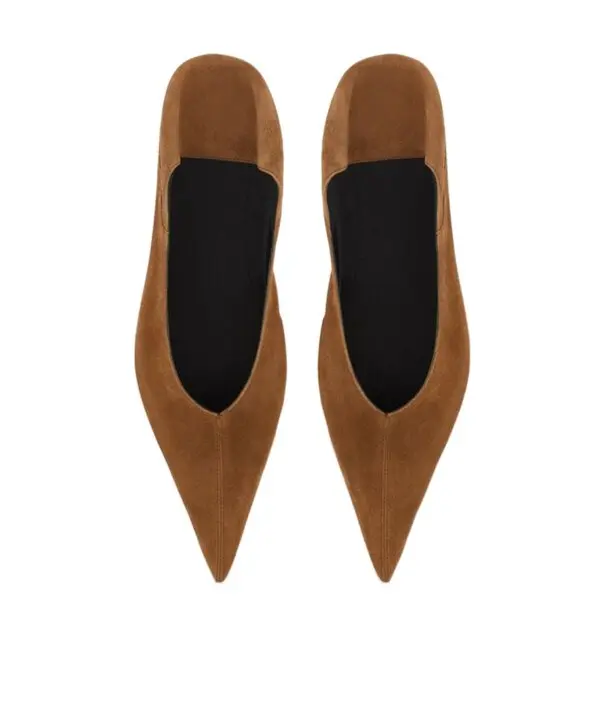Saint Laurent Nour Slippers In Suede