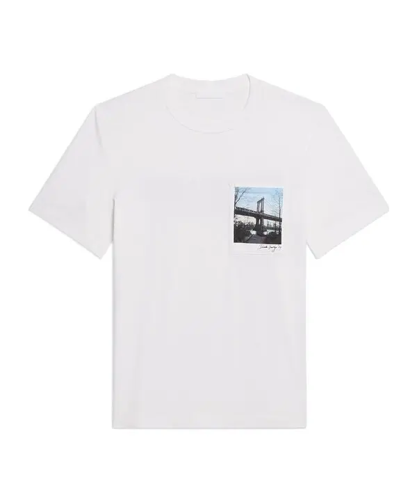 Helmut Lang New York Bridge Postcard T-shirt