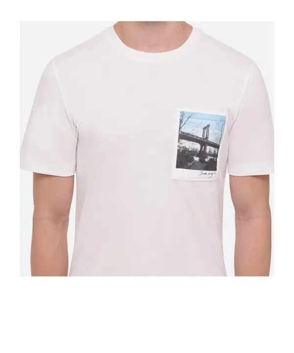 Helmut Lang New York Bridge Postcard T-shirt