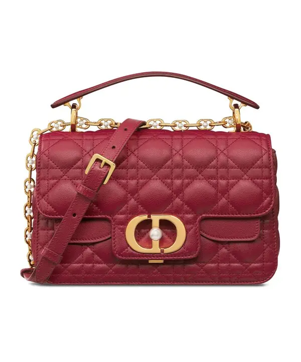 Dior Small Jolie Top Handle Bag - Cherry Red