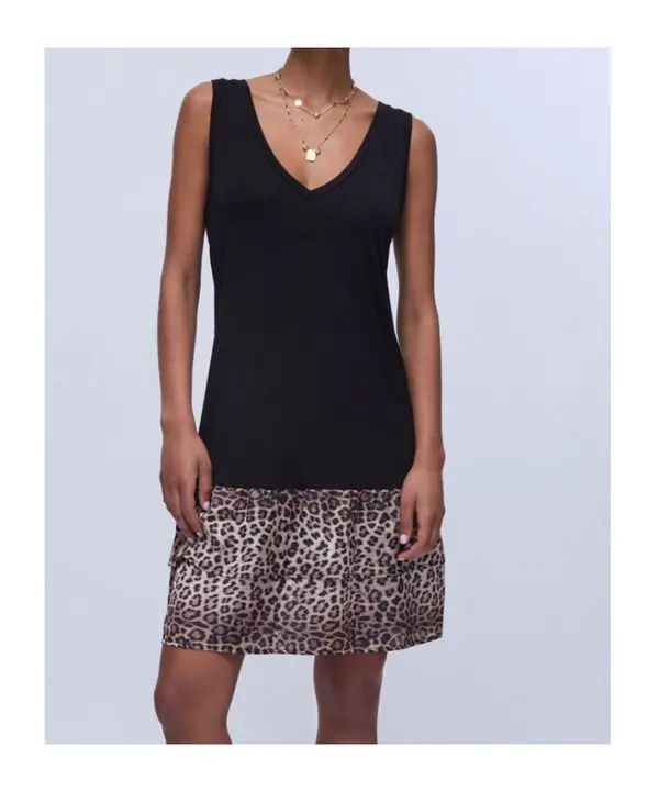 Liu Jo Leopard-print Tiered Dress