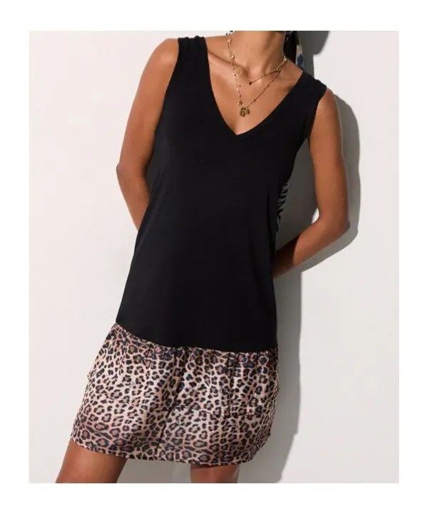 Liu Jo Leopard-print Tiered Dress