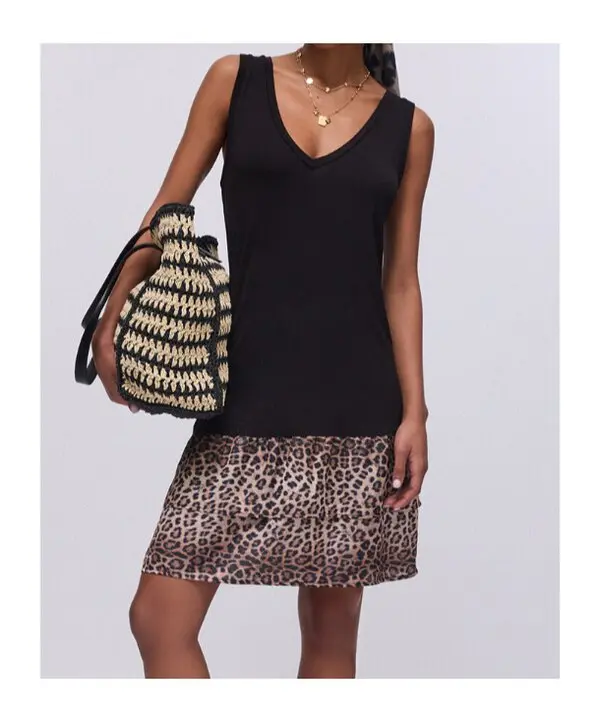 Liu Jo Leopard-print Tiered Dress