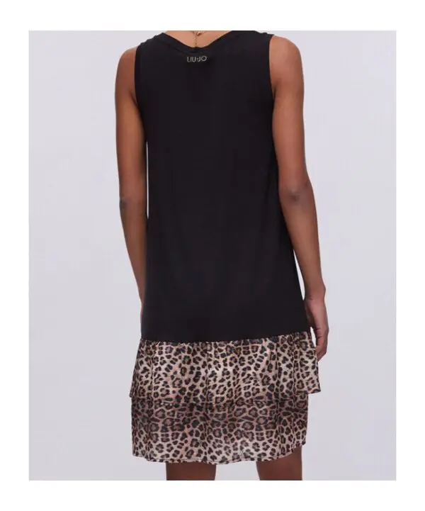 Liu Jo Leopard-print Tiered Dress