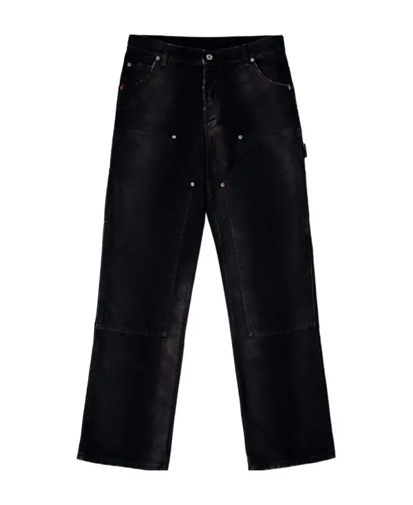 Heron Preston Carpenter Wide Leg Jeans - Black
