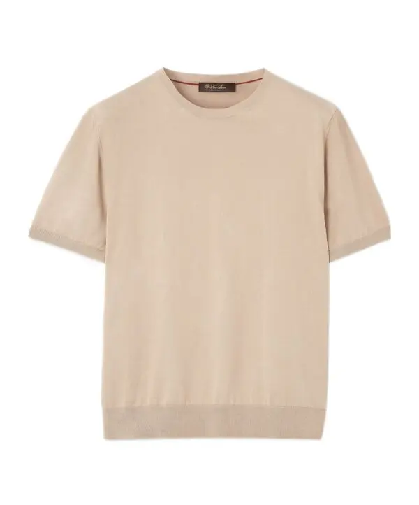 Loro Piana Short-sleeve Cotton Top