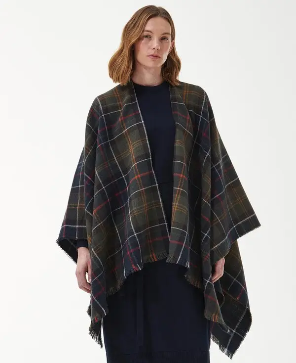 Barbour Montieth Check-pattern Poncho