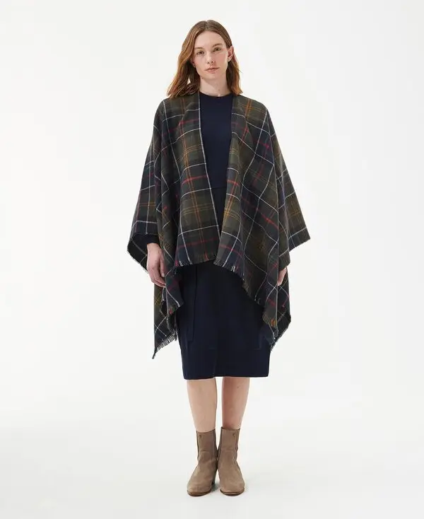 Barbour Montieth Check-pattern Poncho