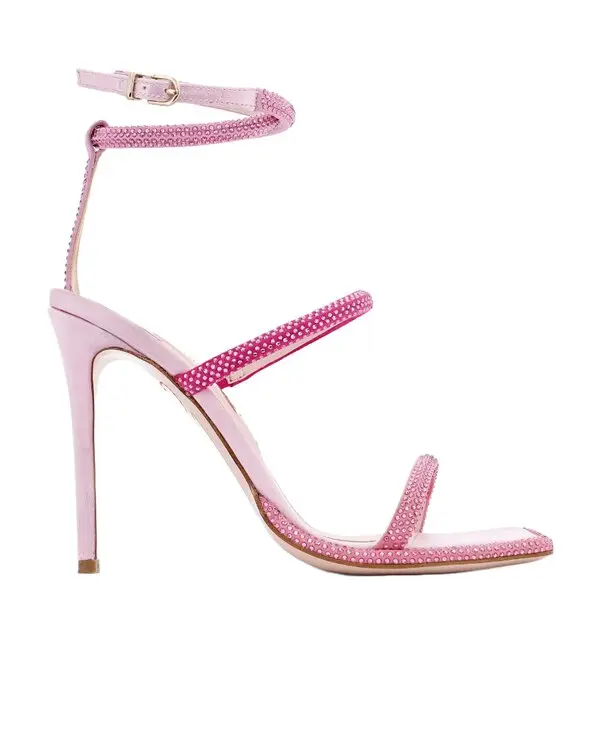 SOPHIA WEBSTER Callista 100mm Crystal-embellished Sandals - Pink
