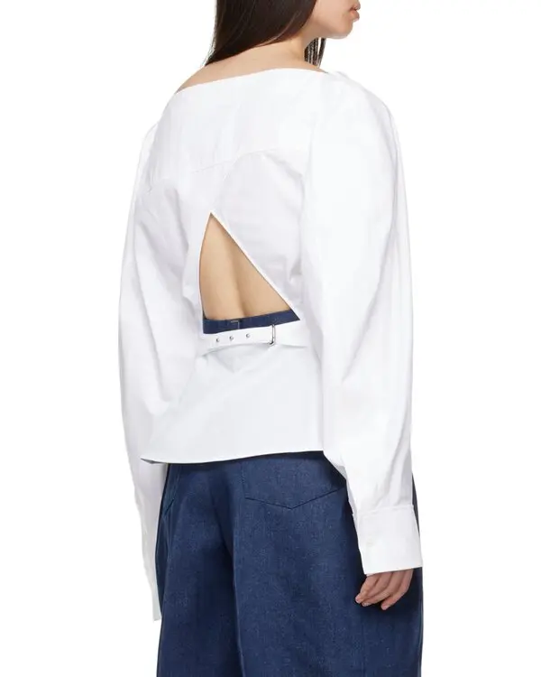 Jacquemus La Chemise Barco Boat Neck Shirt