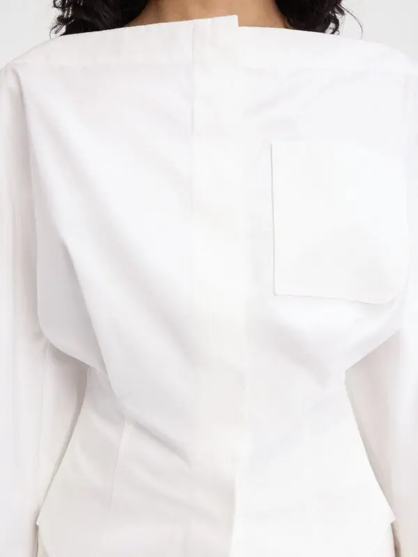 Jacquemus La Chemise Barco Boat Neck Shirt