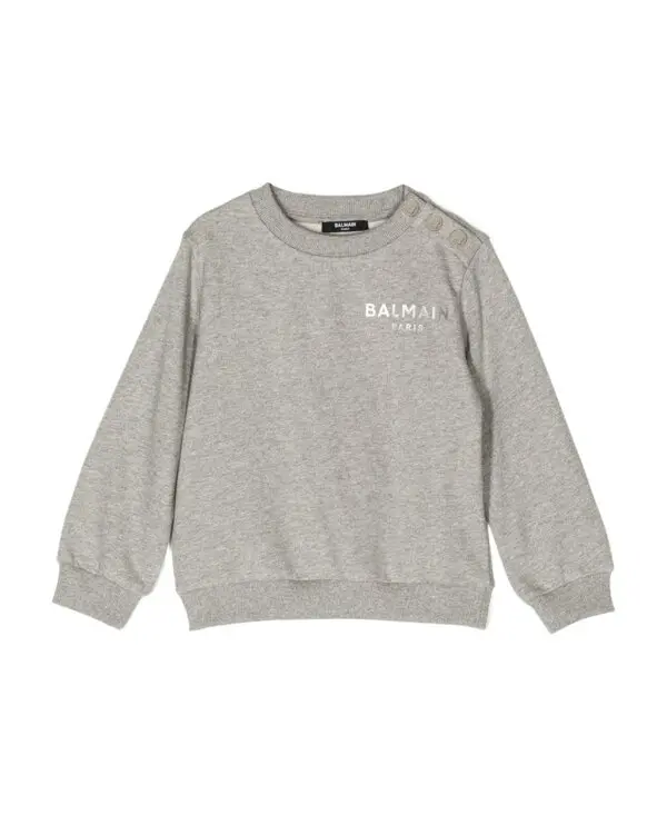 Balmain Logo-print Jersey Cotton Jumper