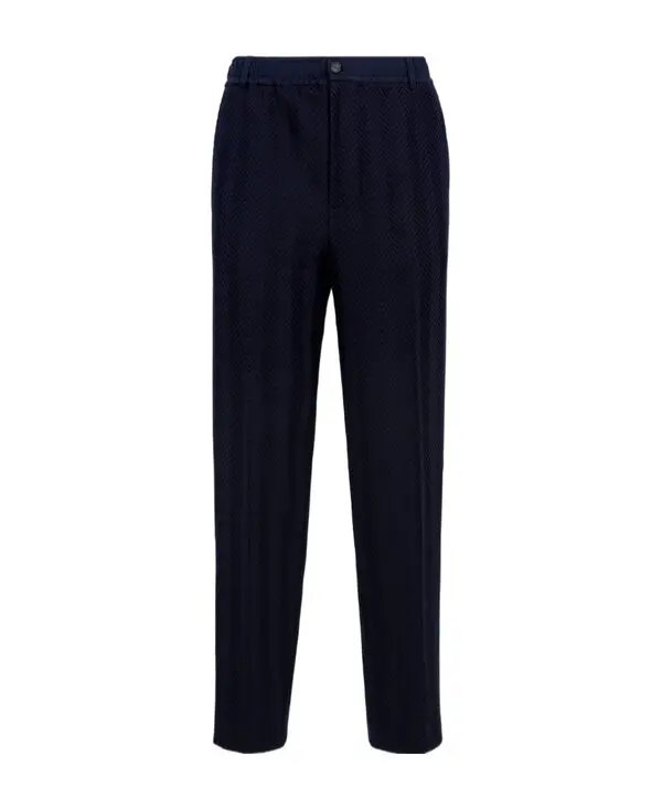 Missoni Chevron-knit Straight-leg Trousers
