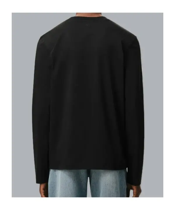 AMI Paris De Coeur Long-sleeved Crewneck T-shirt - Black