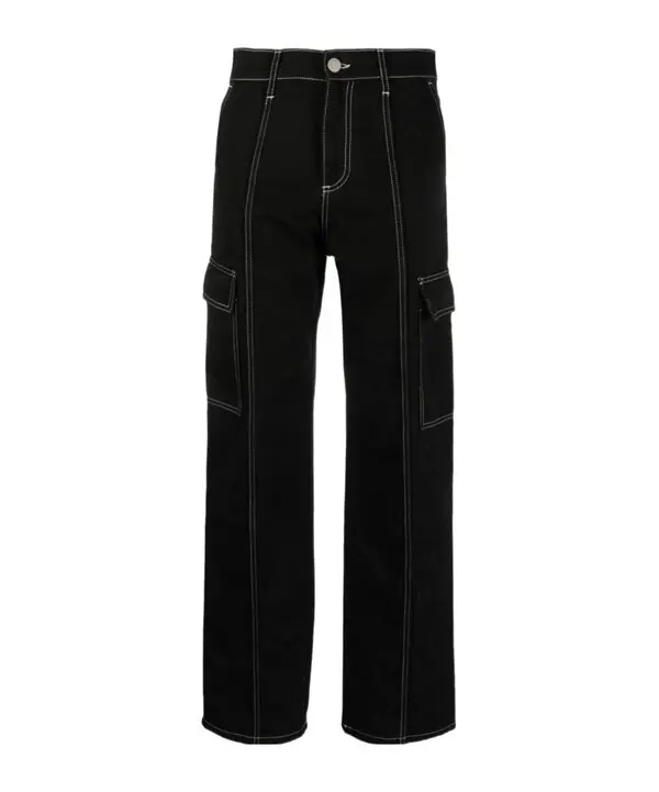 Philosophy Di Lorenzo Serafini Contrast Stitch Cargo Straight-leg Jeans