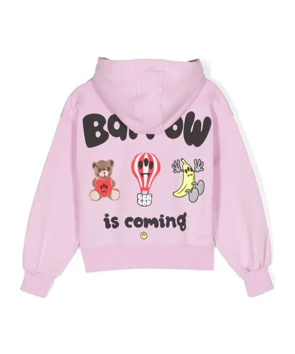 BARROW Logo-print Cotton Hoodie