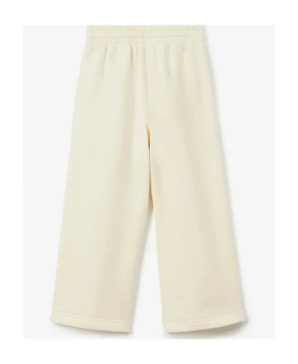 Burberry Equestrian-knight Cotton Track Pants - White