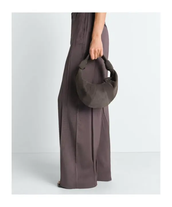 LEMAIRE Mini Fortune Croissant Bag In Alpaca Nubuck