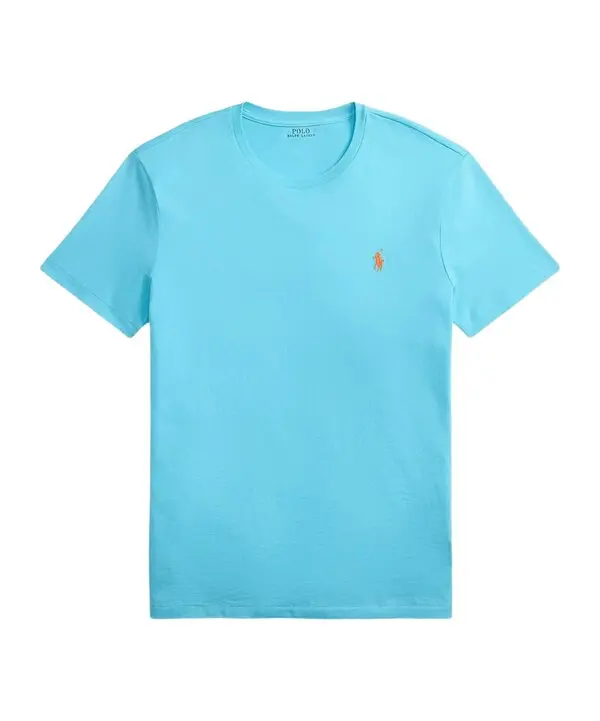Ralph Lauren Polo Pony Embroidered Crewneck T-shirt - Blue