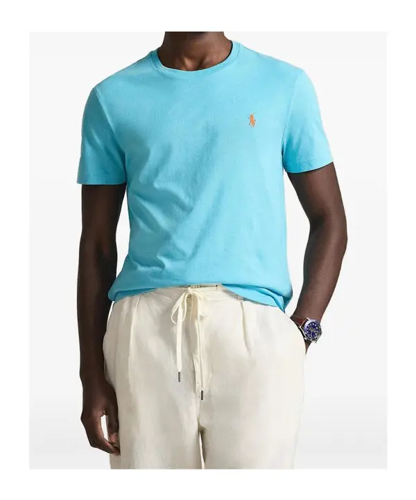 Ralph Lauren Polo Pony Embroidered Crewneck T-shirt - Blue