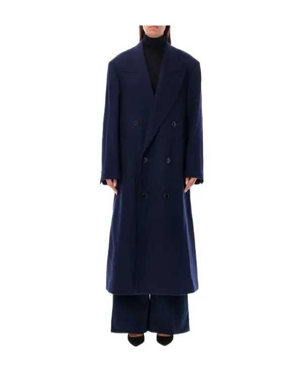 AMI Paris Double-breasted Long Coat
