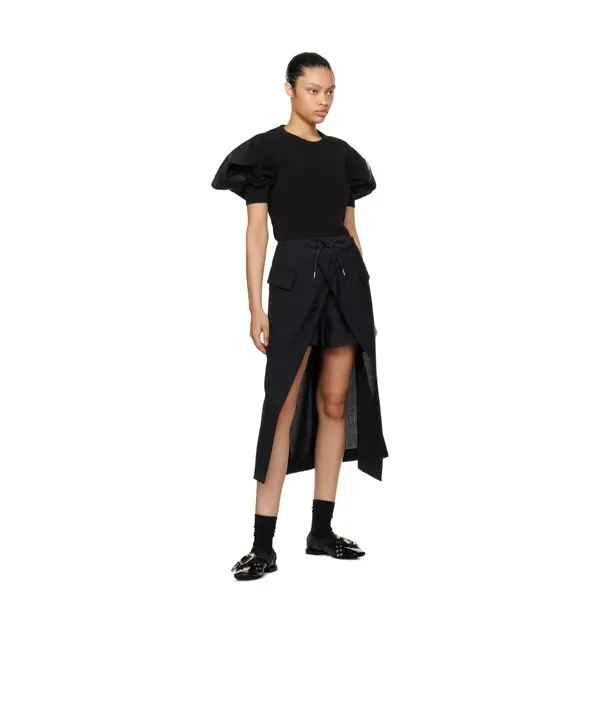 Toga Buckle Ballet Flats - Black