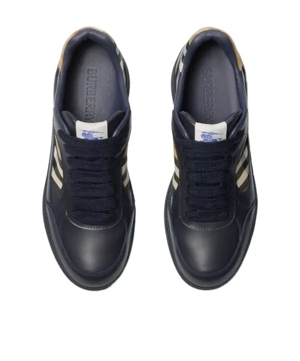 Burberry Checked Lace-up Sneakers