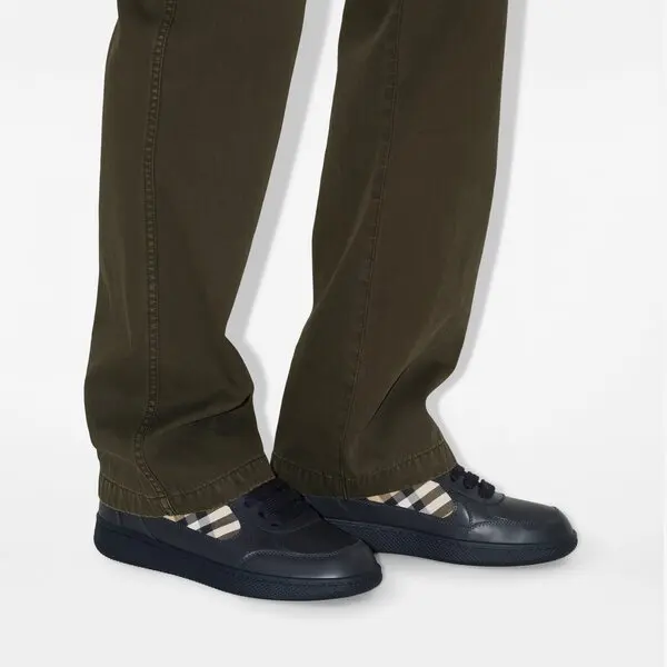 Burberry Checked Lace-up Sneakers
