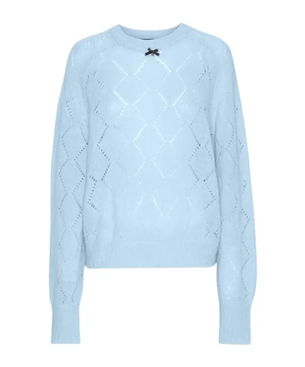 ROTATE BY BIRGER CHRISTENSEN Pointelle-knit Sweater