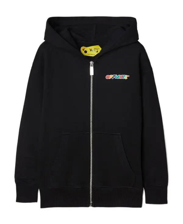 Off-White Arrows Zip-up Cotton Hoodie