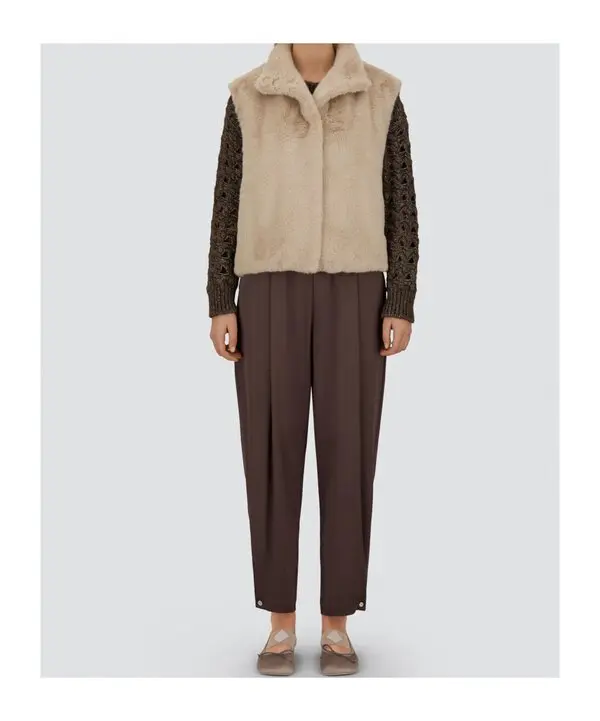 Herno Faux-fur Sleeveless Vest