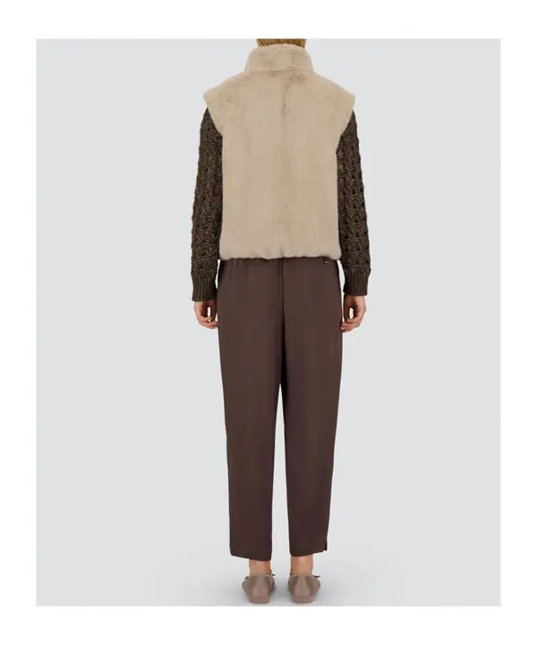 Herno Faux-fur Sleeveless Vest