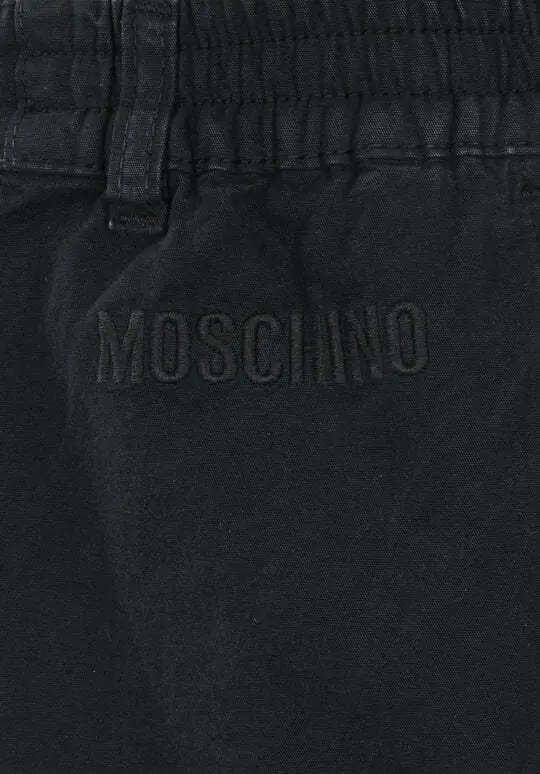 Moschino Embroidered Straight-leg Trousers